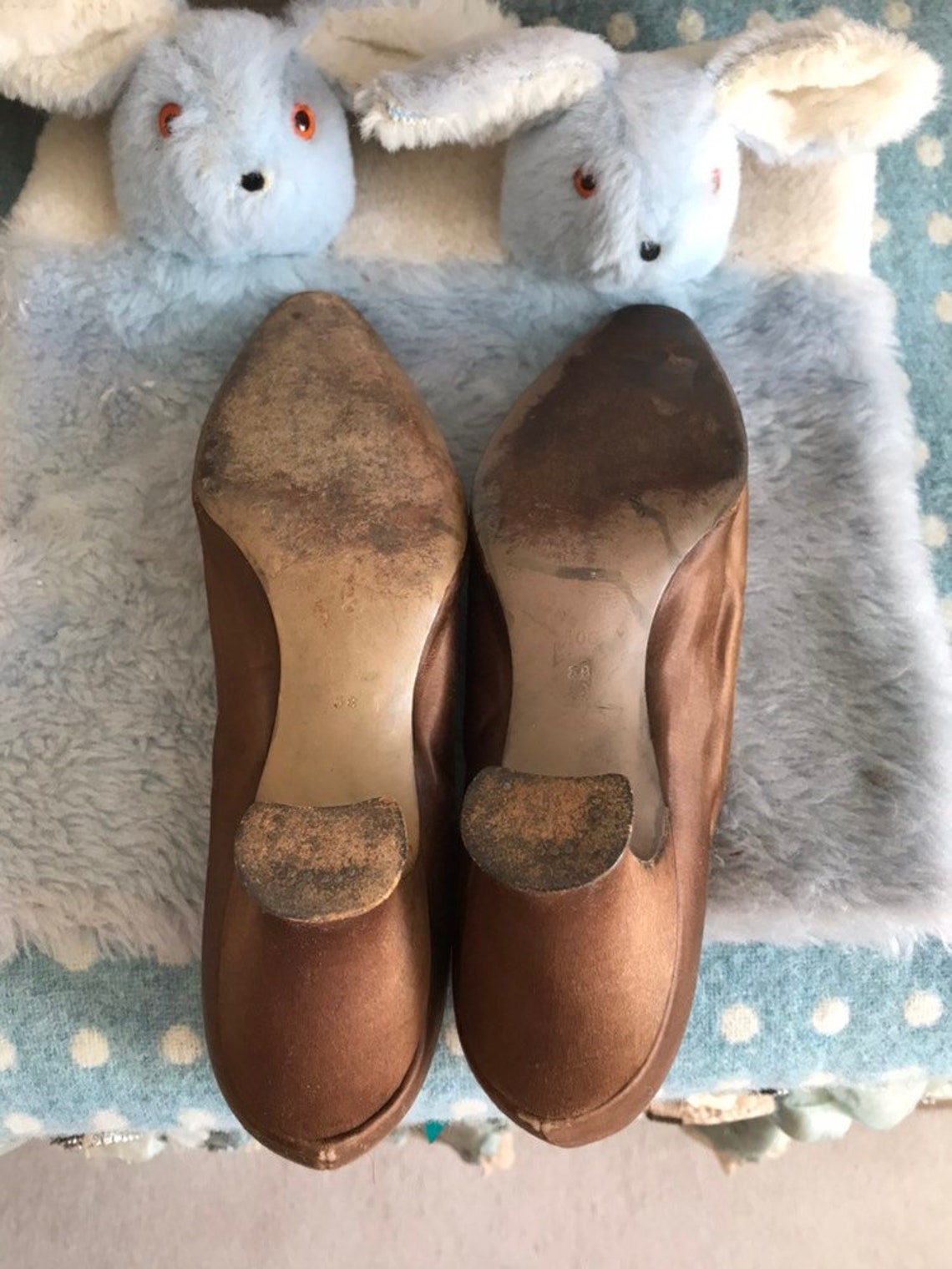 Antique brown silk and leather Edwardian shoes. 1900s. | Etsy