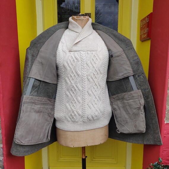 1940 Swedish army field jacket, in grey / green felte… - Gem