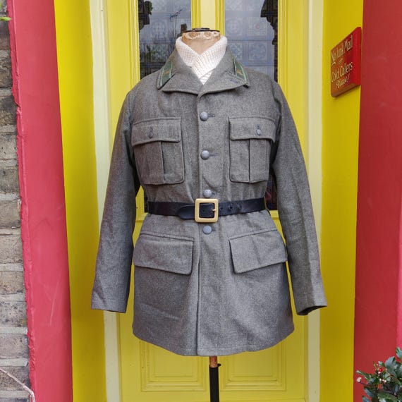 1940 Swedish army field jacket, in grey / green felte… - Gem