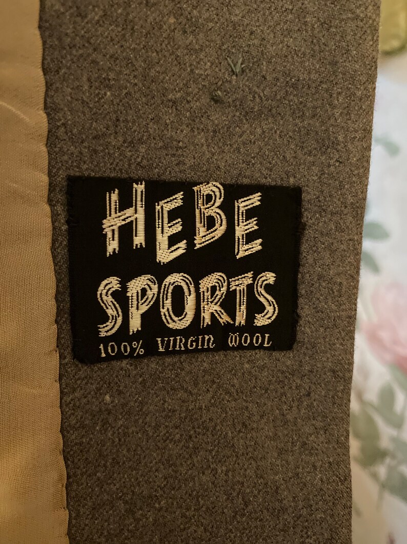 Vintage. 1940s Hebe Sports Suit. in Grey Fine Wool. Waist 27” - Etsy