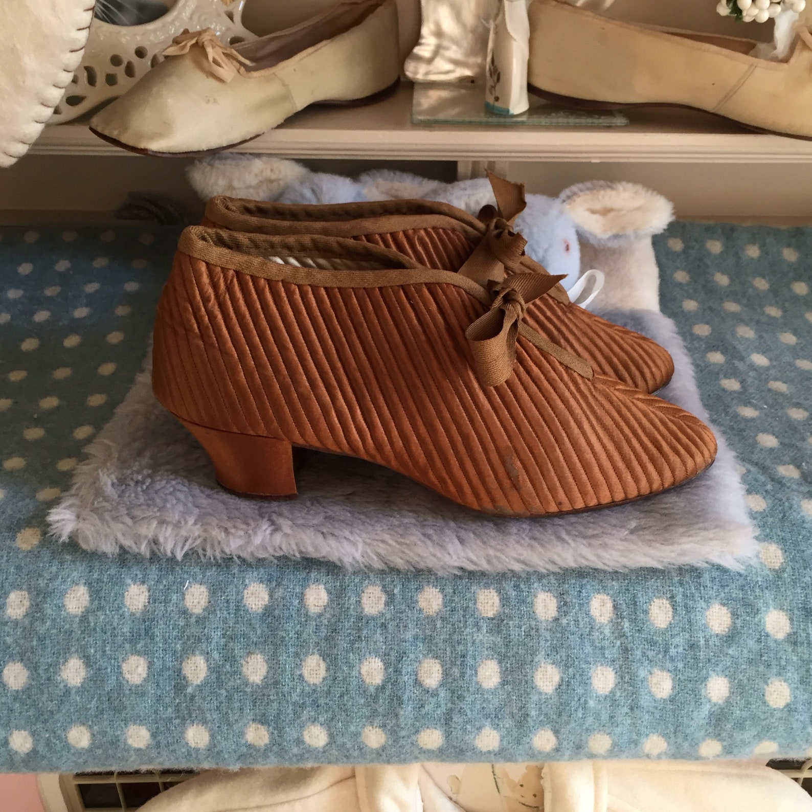 Very Rare Antique 19th Century Victorian Quilted House Shoes. - Etsy
