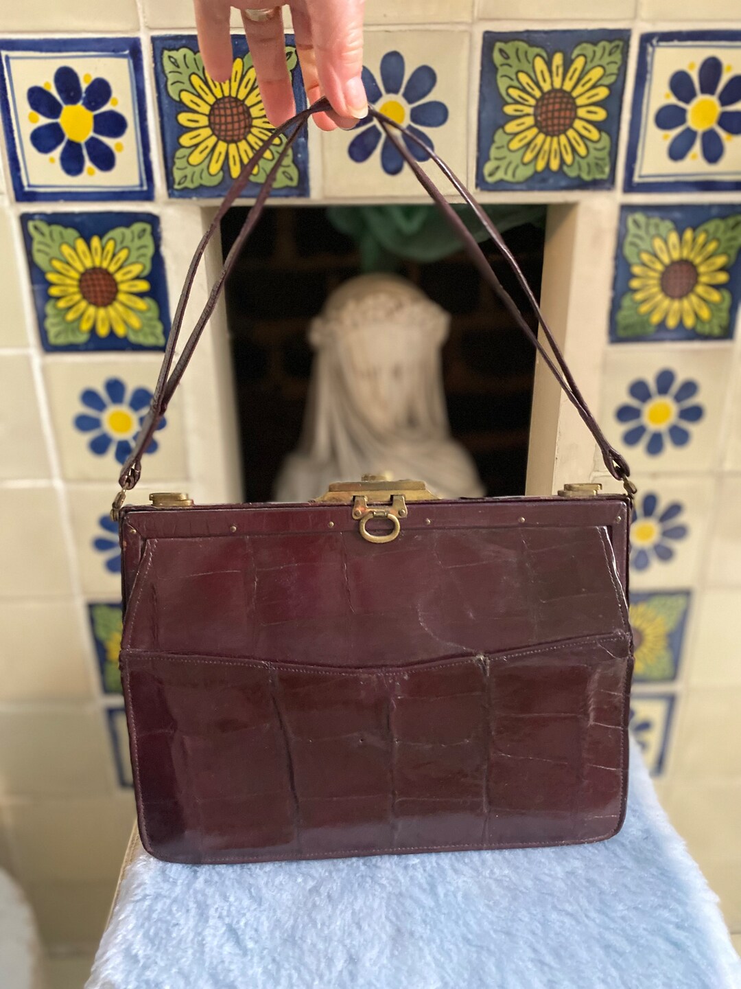 Antique Victorian or Edwardian Brown Leather Handbag Circa 1900s - Etsy