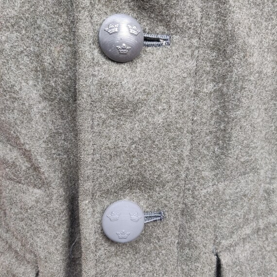 1940 Swedish army field jacket, in grey / green felte… - Gem