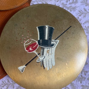 Vintage 1920s 1930s Top Hat Art Deco Novelty Stratton Compact With Case ...