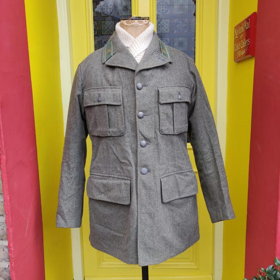 1940 Swedish army field jacket, in grey / green felte… - Gem