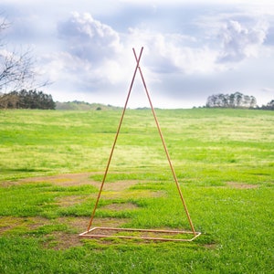Teepee Backdrop, Copper Triangle Stand,wedding Backdrop Stand, Ceremony ...