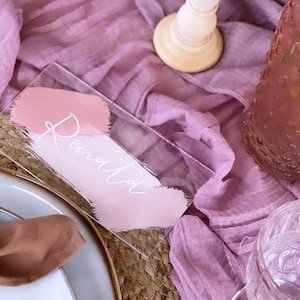 Acrylic Place Cards, Name Cards, Rectangle Place Cards - Etsy