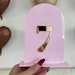 Blush Pink Table Number, Large Arch Table Numbers, Acrylic Table Number ...