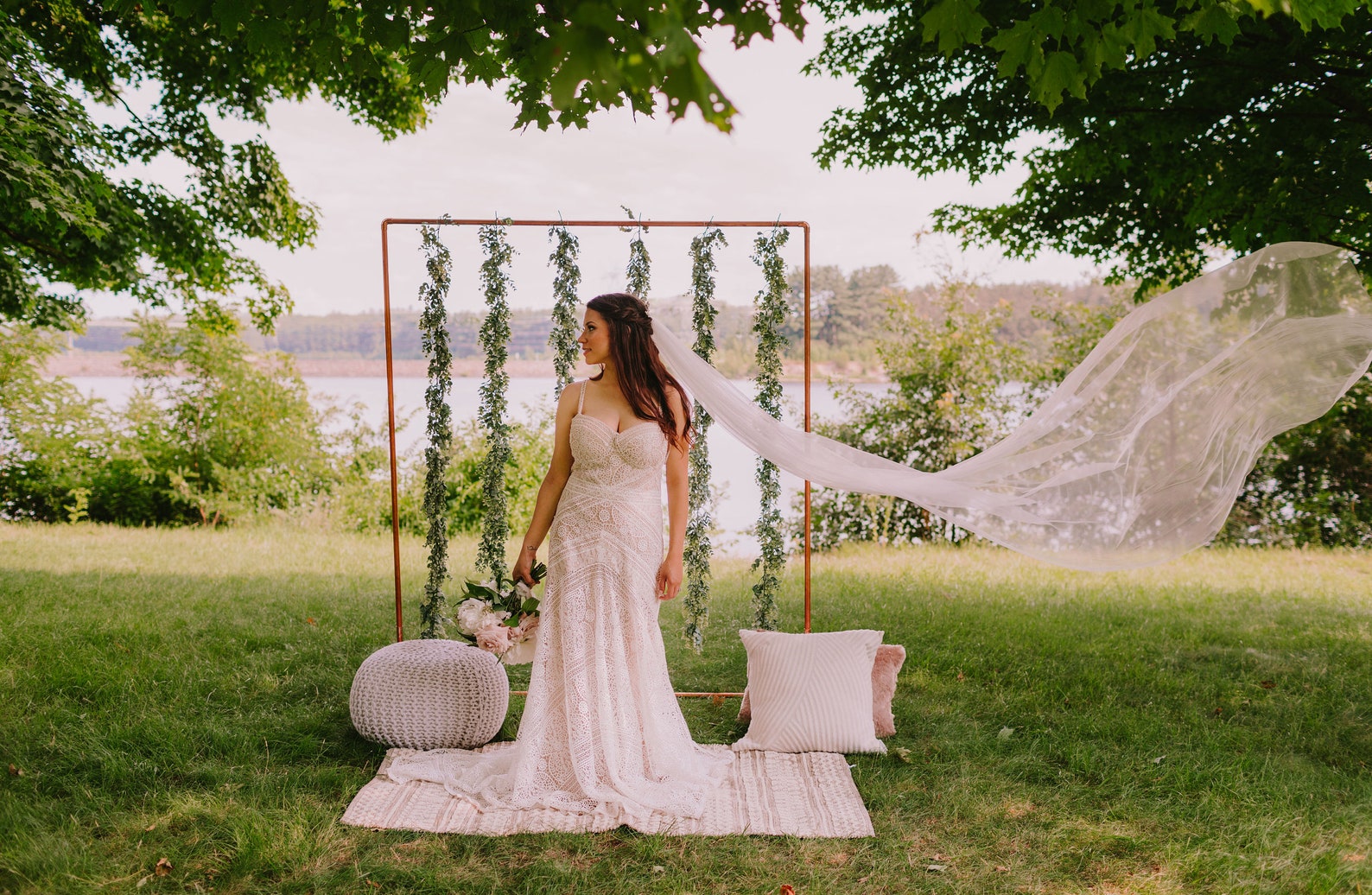 Wedding Backdrop/ Backdrop Stand/ Ceremony Backdrop/winter Wedding ...