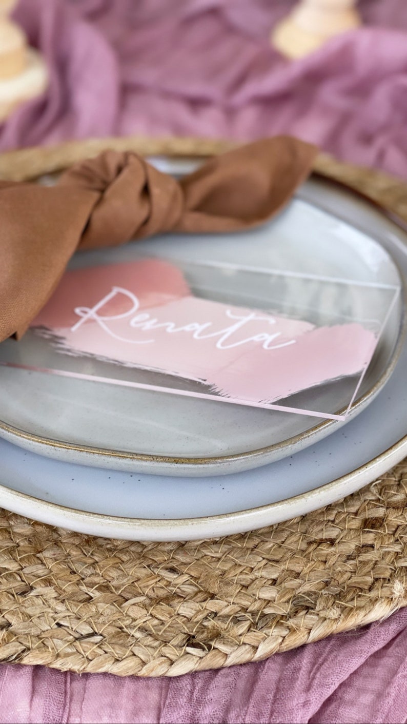 Acrylic Place Cards Name Cards Rectangle Place Cards - Etsy