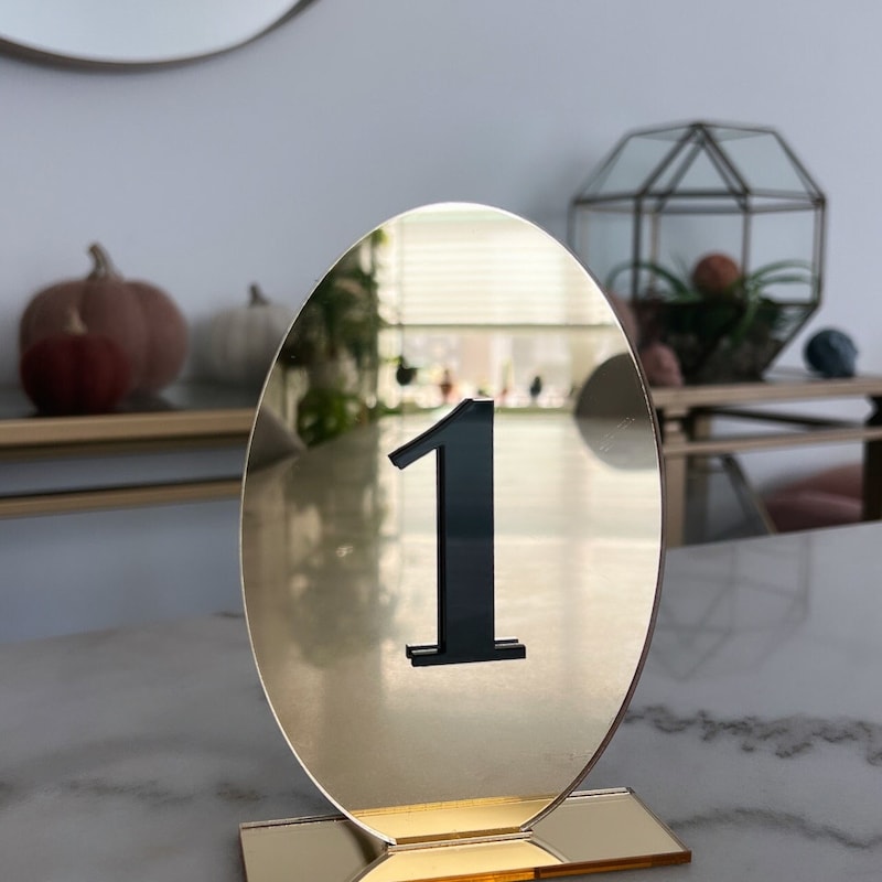 Gold Table Number - Etsy