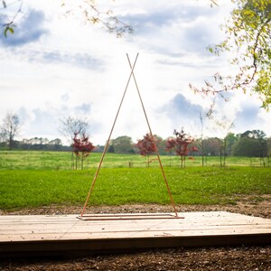 Teepee Backdrop, Copper Triangle Stand,wedding Backdrop Stand, Ceremony ...