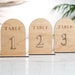 Arch Wooden Table Number, Modern Wedding Decor - Etsy