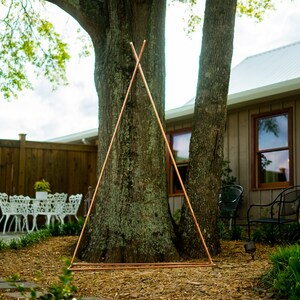 Teepee Backdrop, Copper Triangle Stand,wedding Backdrop Stand, Ceremony ...