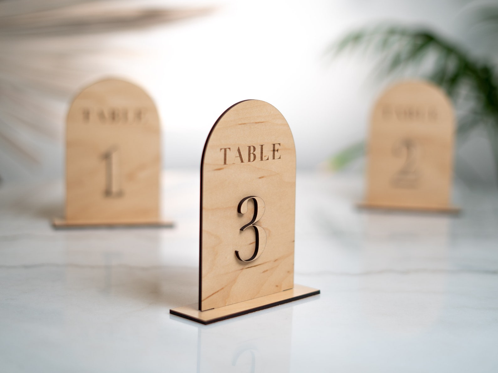 Wooden Table Number Arch Table Numbers Acrylic Table Number - Etsy