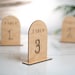 Arch Wooden Table Number, Modern Wedding Decor - Etsy