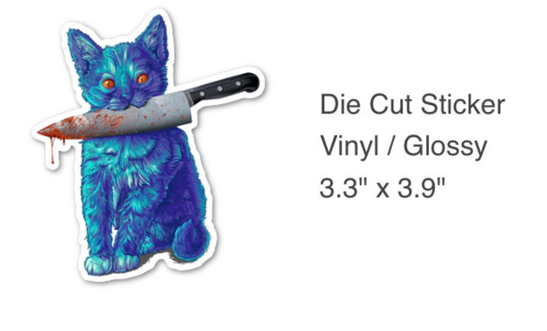 Murder Mitten Sticker Mini - Etsy