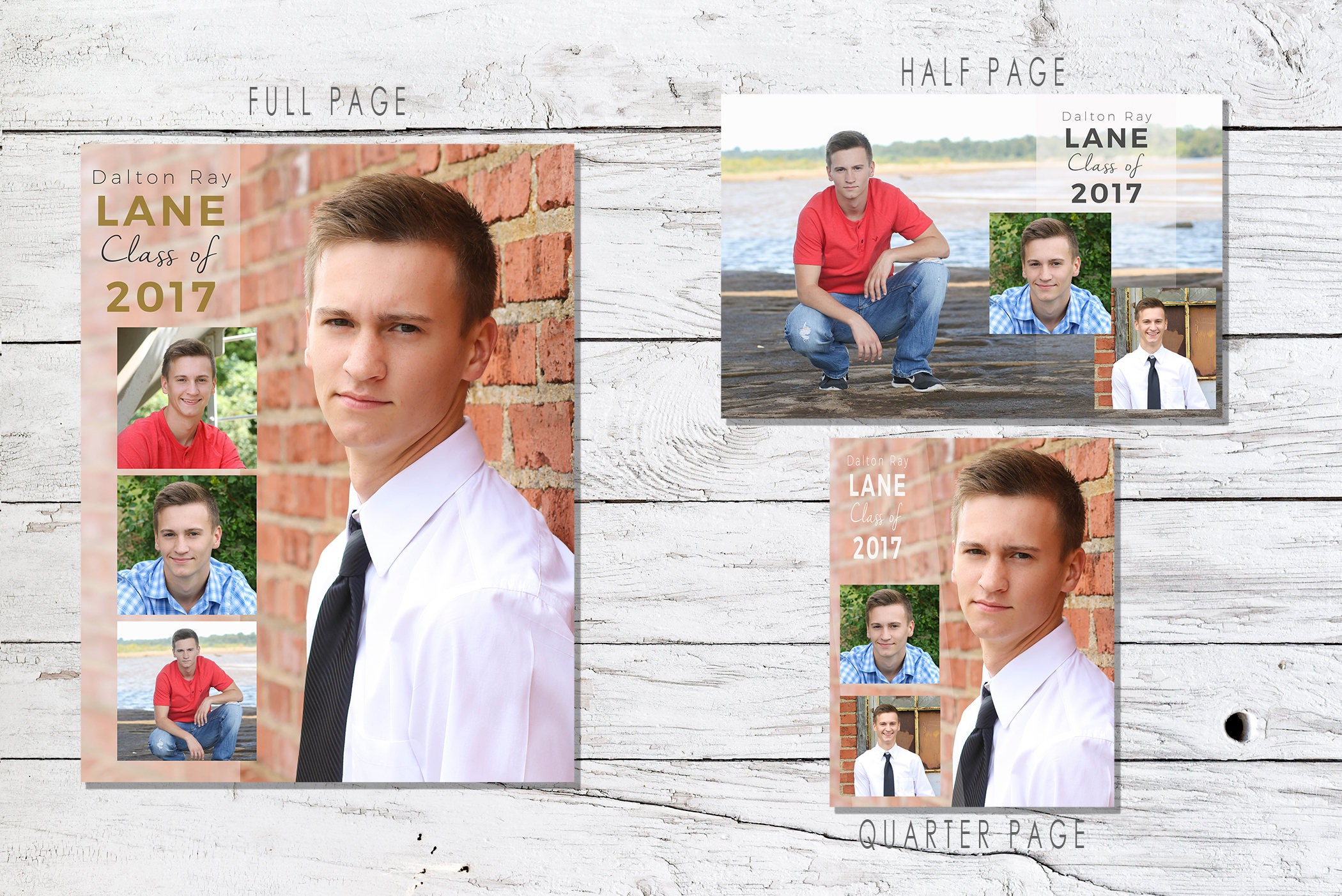 Senior Yearbook Ad, Photoshop Template, Graduation - Immediate Download ...