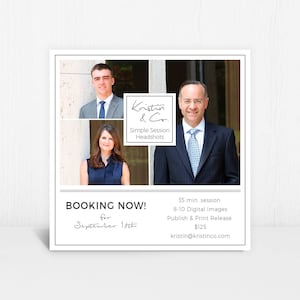 Headshot Photography Marketing Template - Instagram - Facebook ...