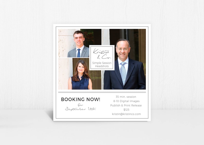 Headshot Photography Marketing Template - Instagram - Facebook ...