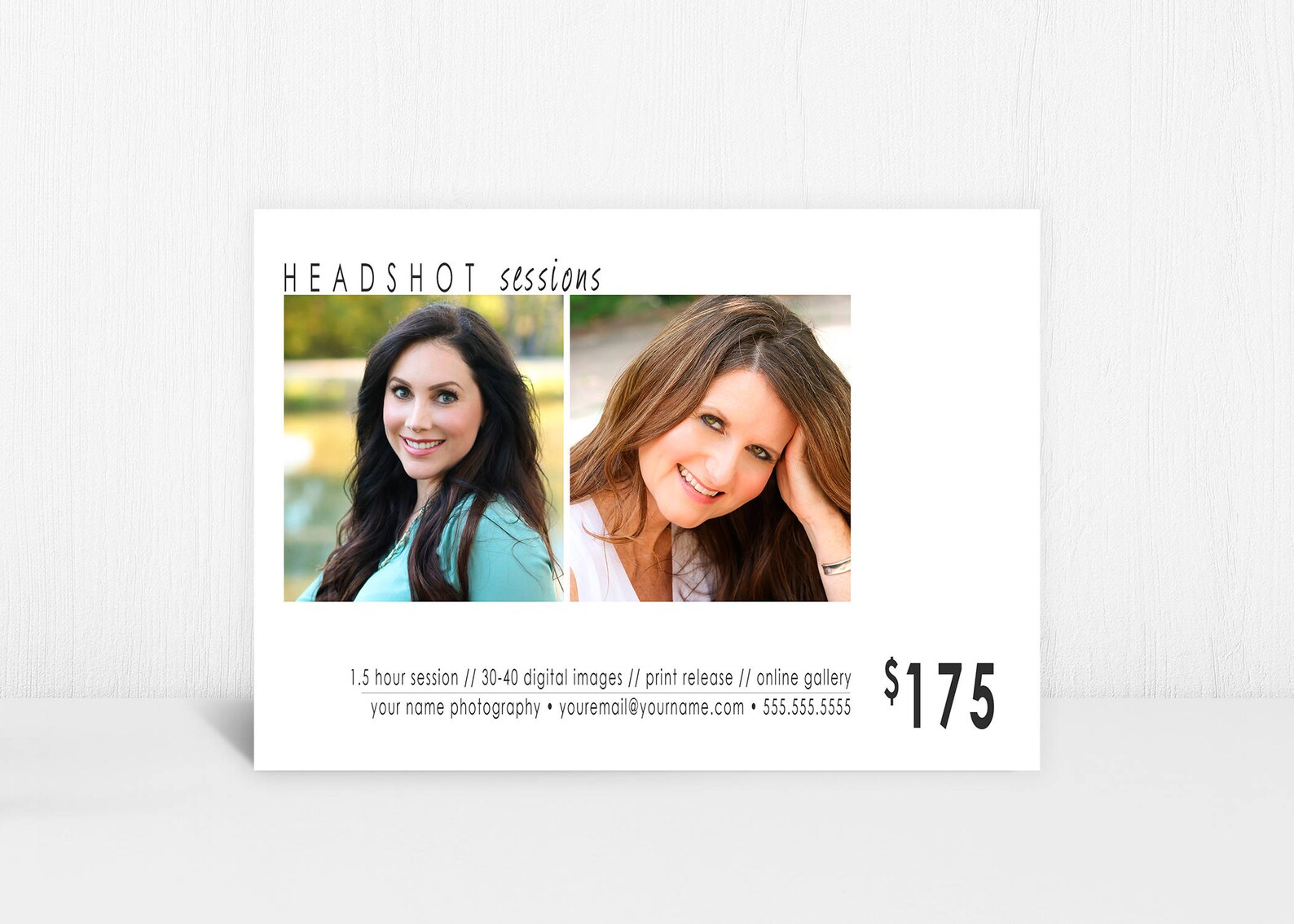 Headshot Photography Marketing Template Instagram Facebook - Etsy