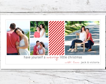 4x8 Christmas Card Template - Etsy