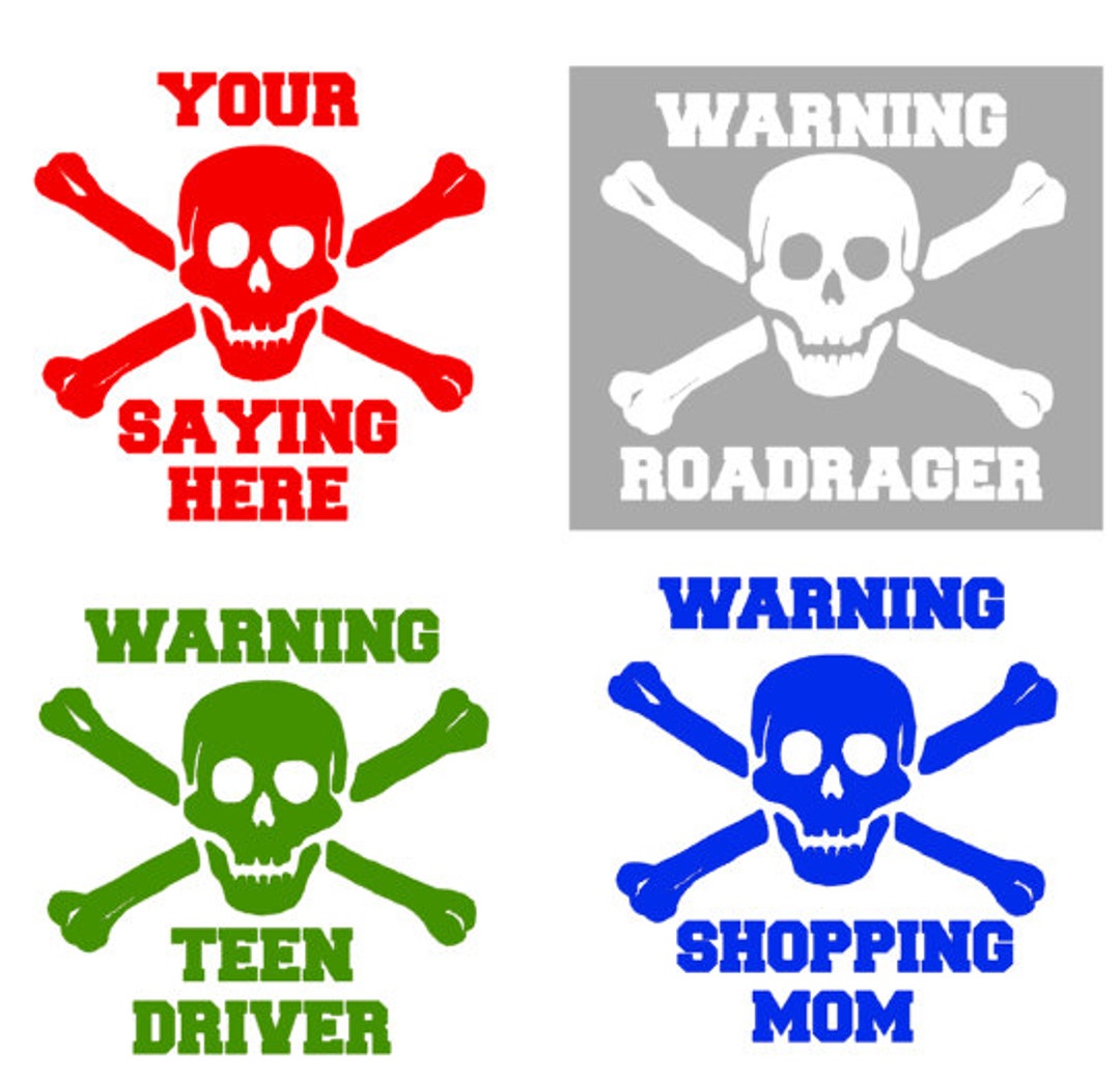 Outdoor Vinyl WARNING, Car Warning Decal, Outdoor Sticker, Outdoor ...