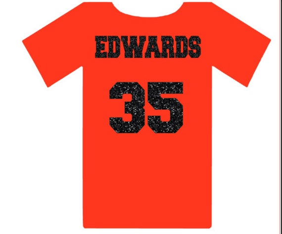 Jersey Name and Number Custom Heat Transfer Personalized - Etsy