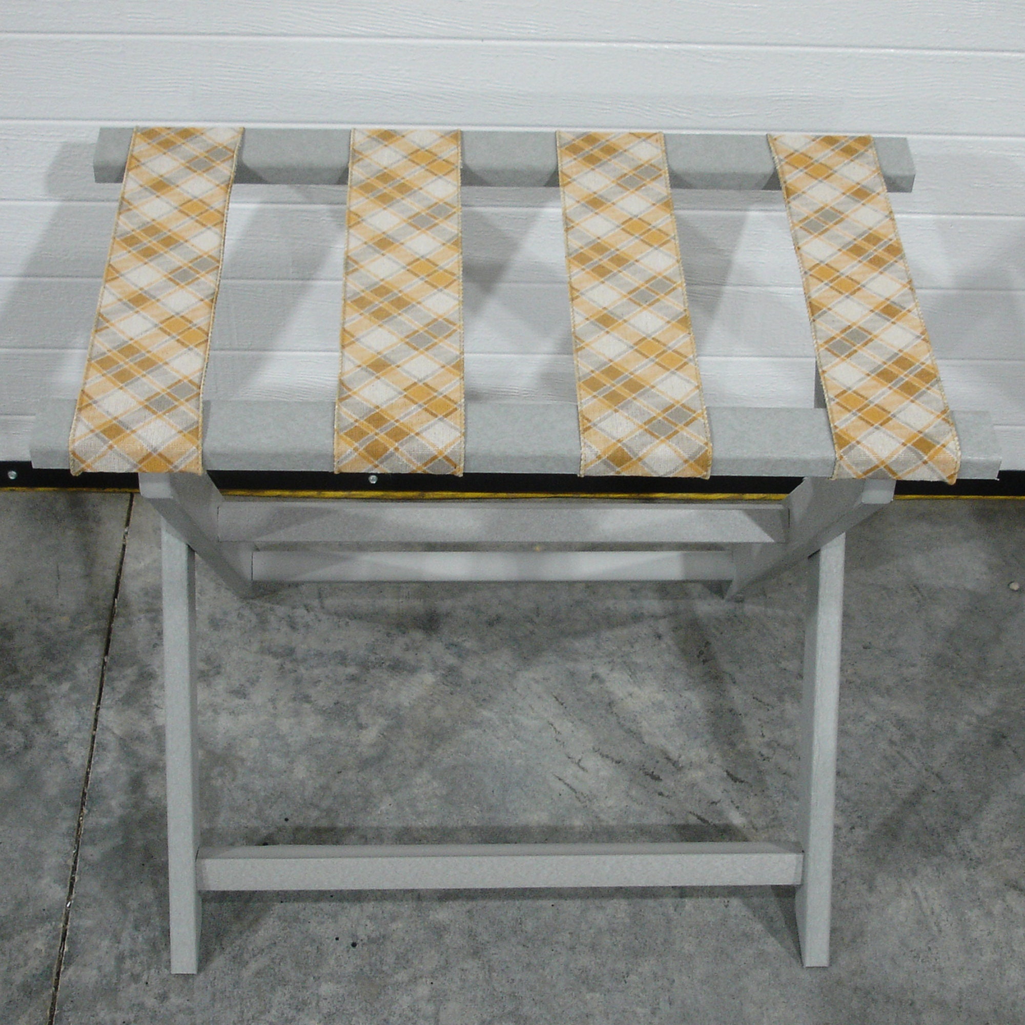 Light Grey Recycled Plastic Straight Leg Luggage Rack With - Etsy