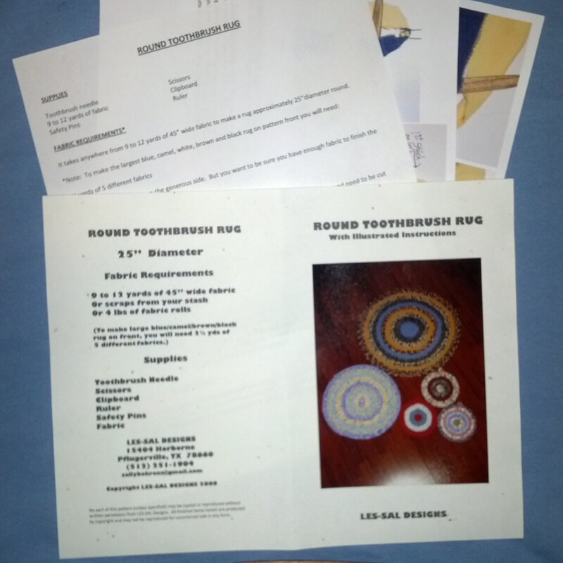 Toothbrush Rag Rug - Etsy