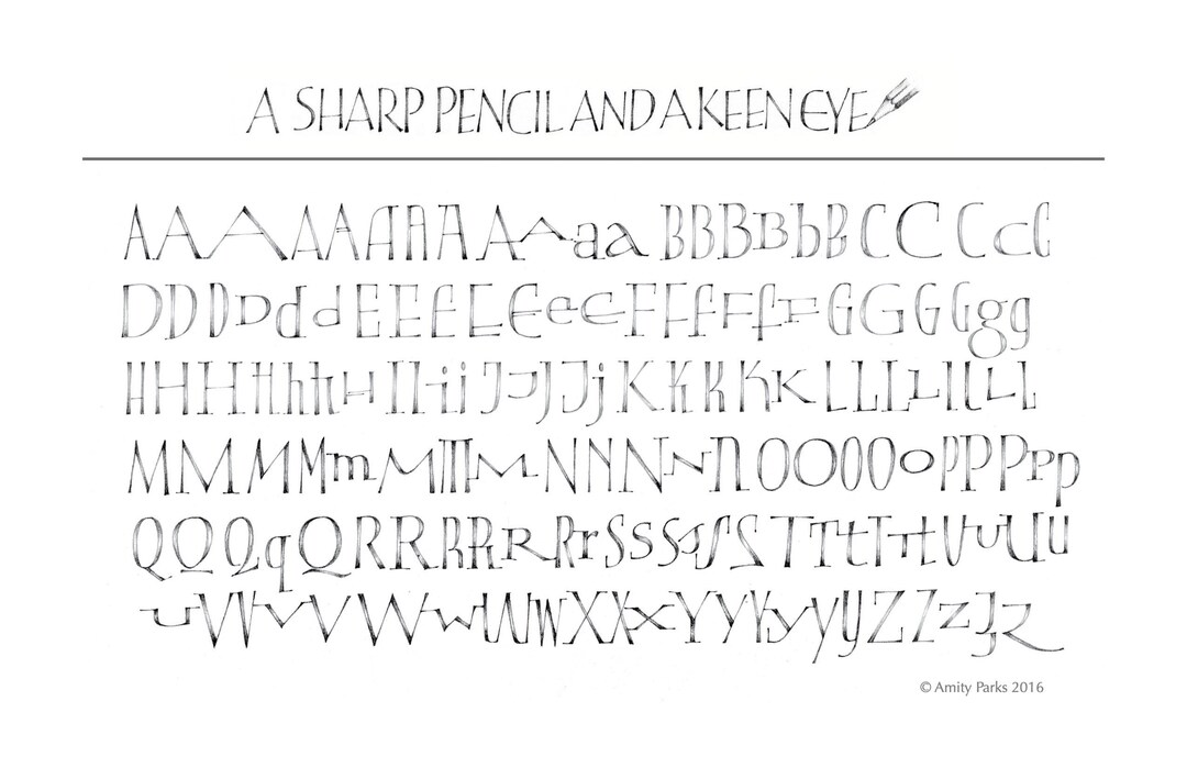 A Sharp Pencil and Keen Eye Poster/print - Etsy