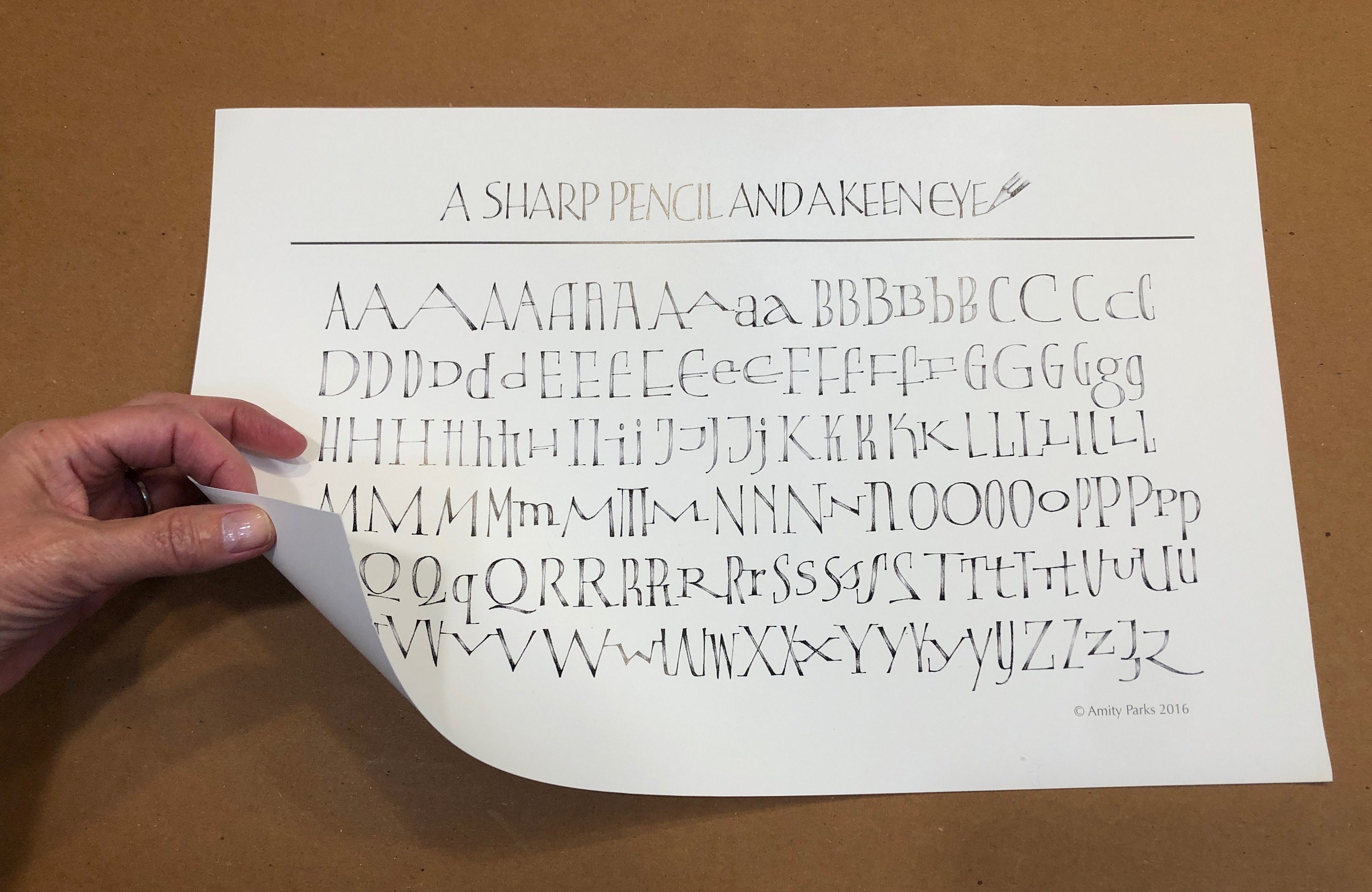 A Sharp Pencil and Keen Eye Poster/print - Etsy