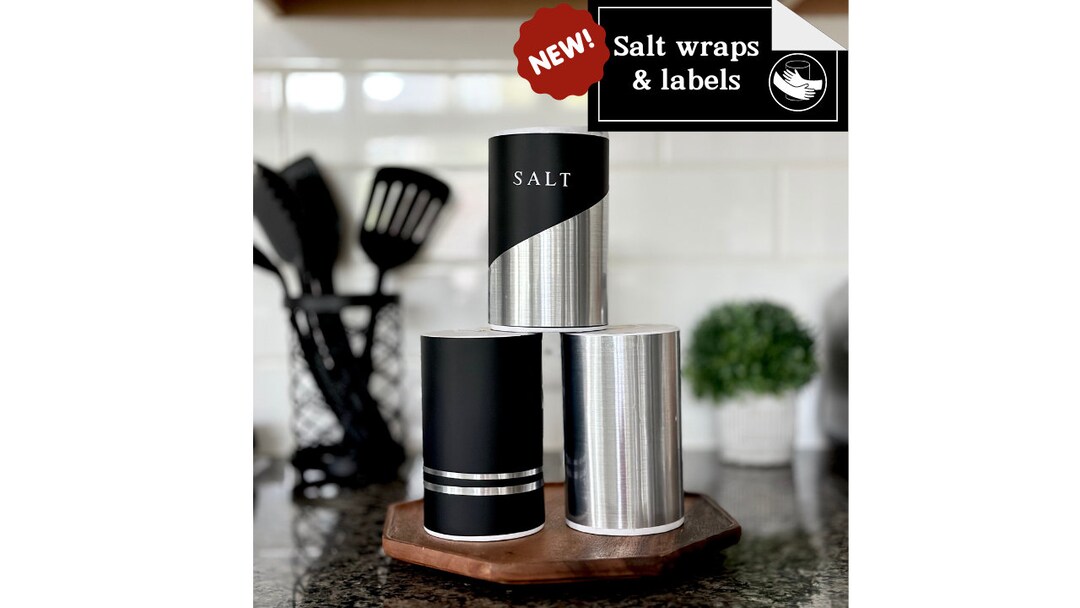 Salty Hugs Salt Kitchen Labels, Salt Wrap, Kitchen Containers, Kitchen ...
