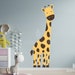 Giraffe Measuring Chart - Wall Decal Children's Growth Wall Vinyl ...