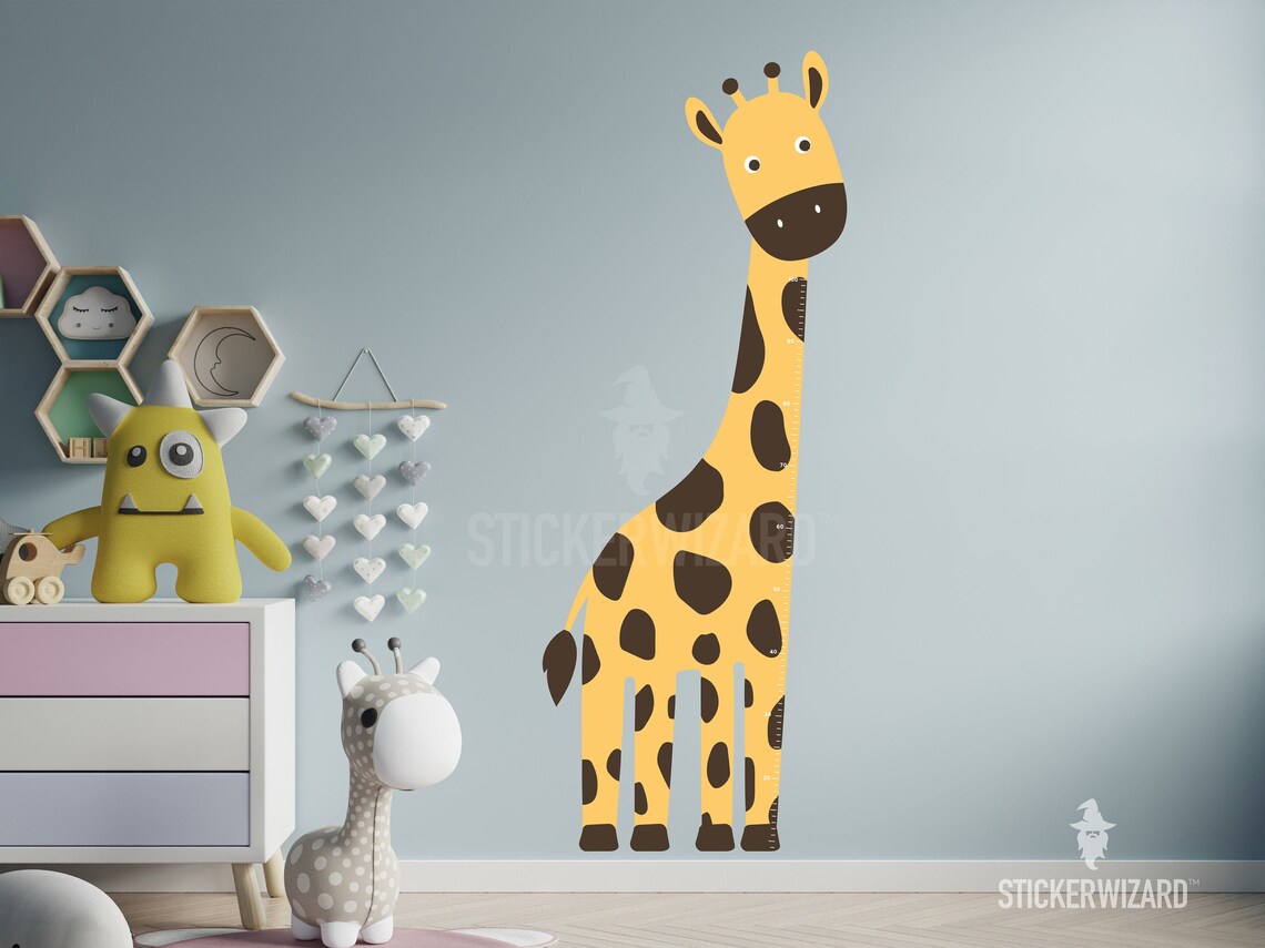Giraffe Measuring Chart Wall Decal Children's Growth - Etsy UK