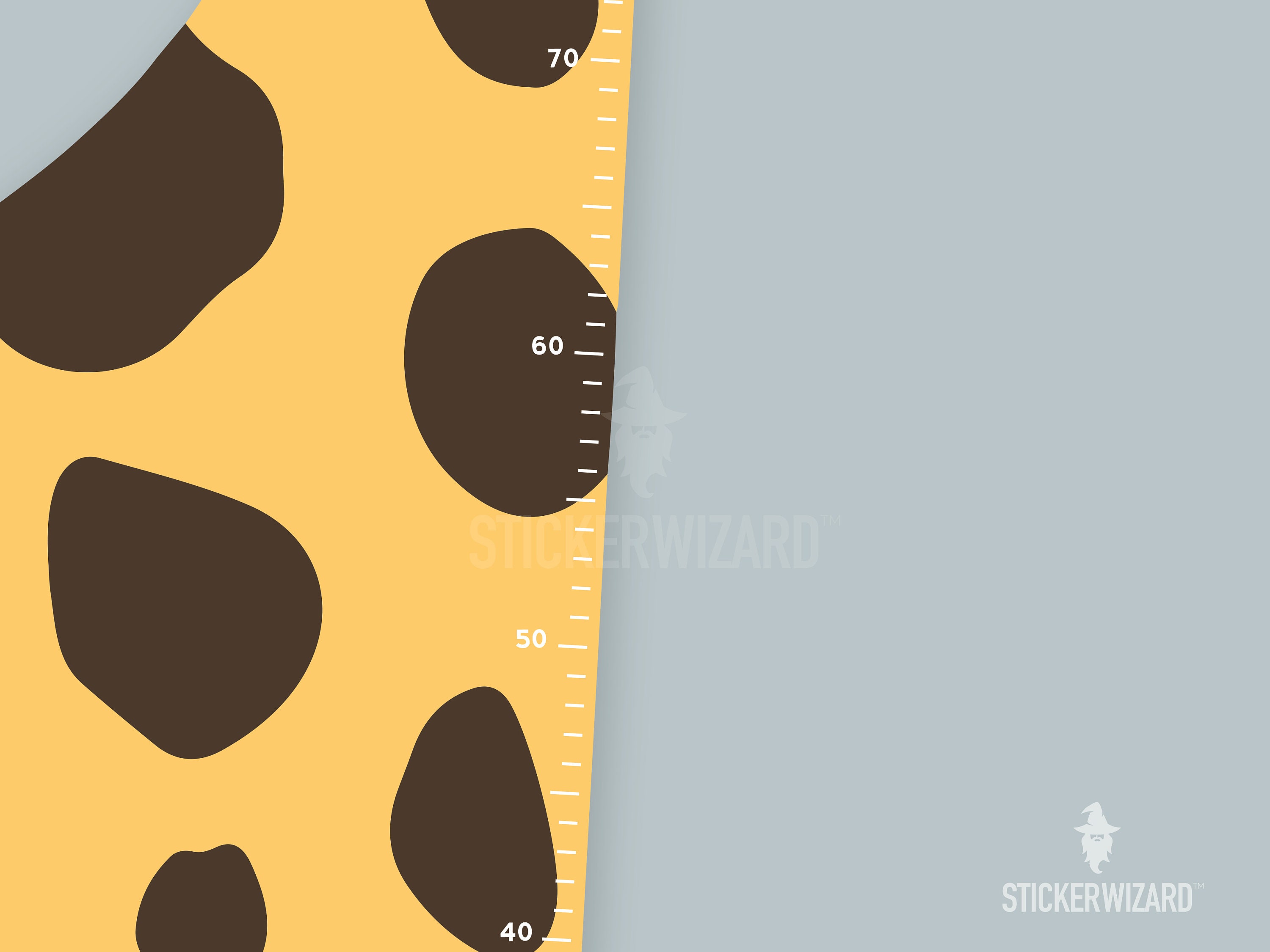 Giraffe Measuring Chart Wall Decal Children's Growth - Etsy UK