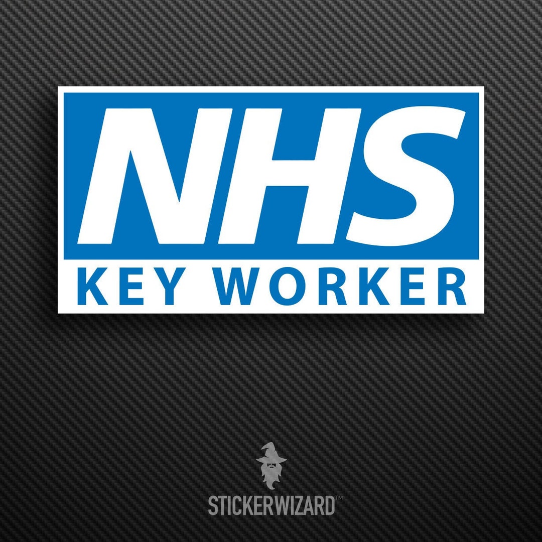 KEY WORKER - NHS Key Worker Sticker | Car Window Decal - Etsy UK