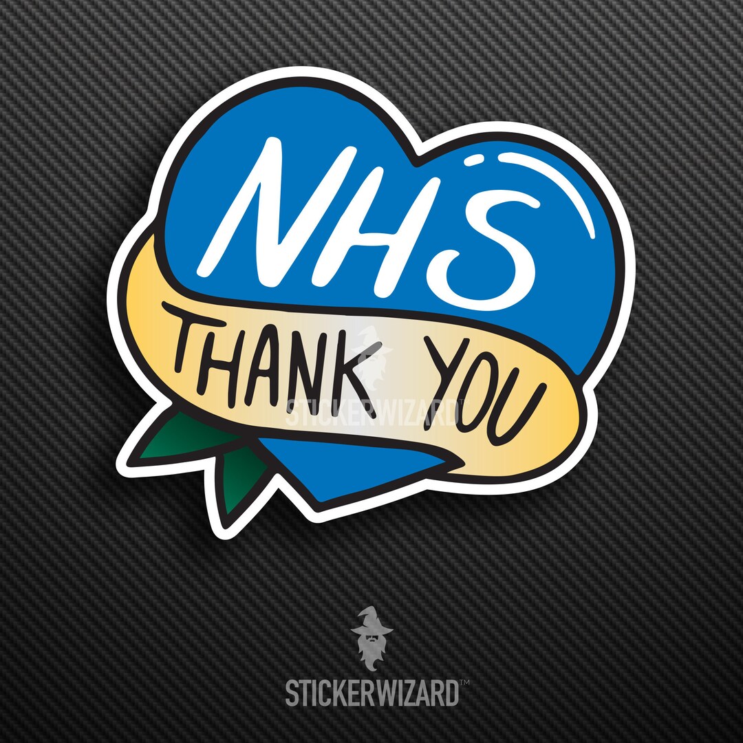 Thank You NHS Sticker Window Car NHS Appreciation Decal - Etsy