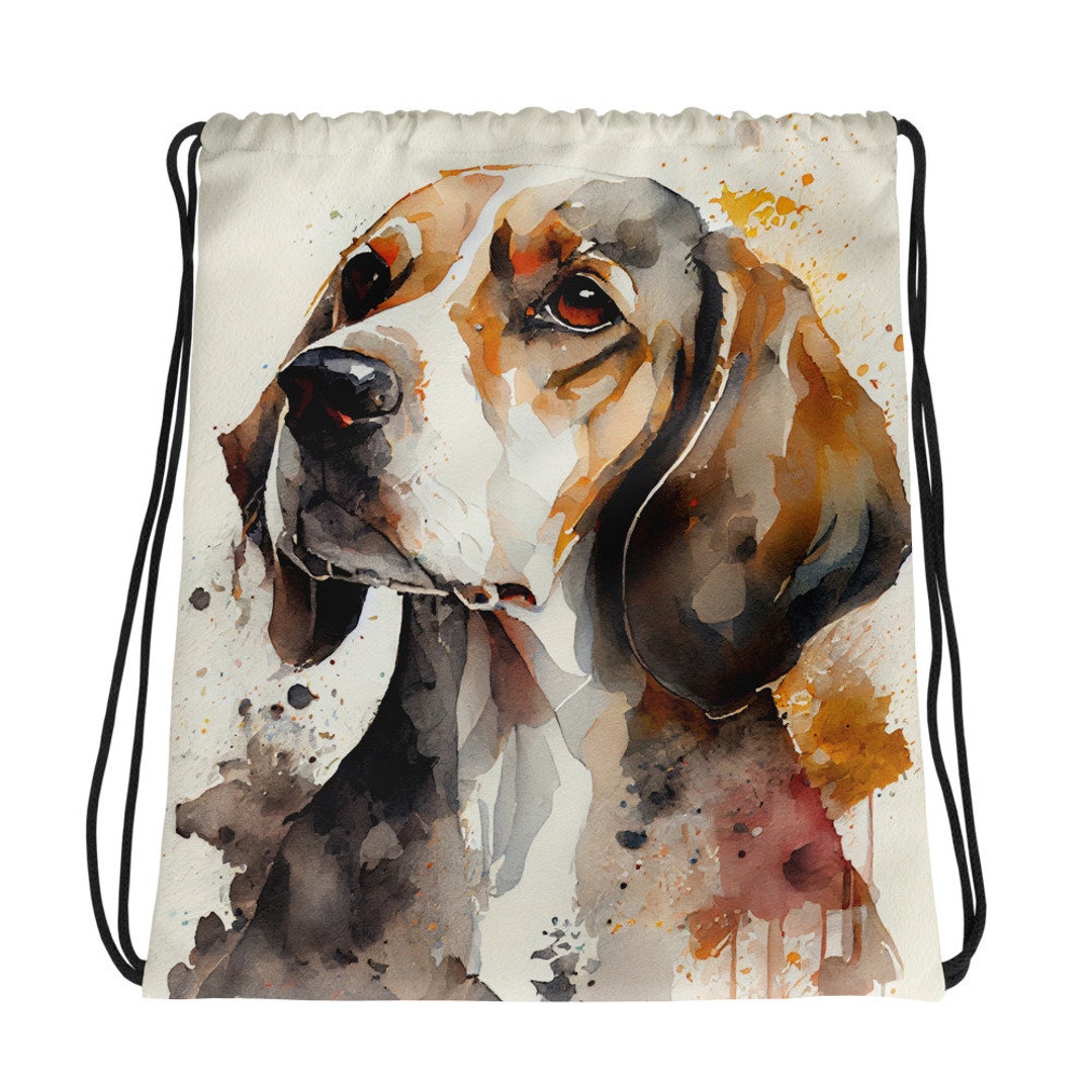Beagle Watercolour Art , Gym , Everyday, School, College, Work, Bag ...