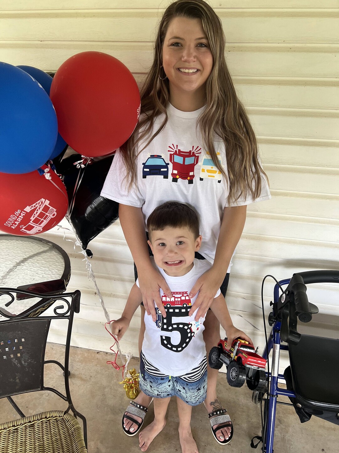 First Responders Theme Birthday Party Mom/ Parent Shirt - Etsy