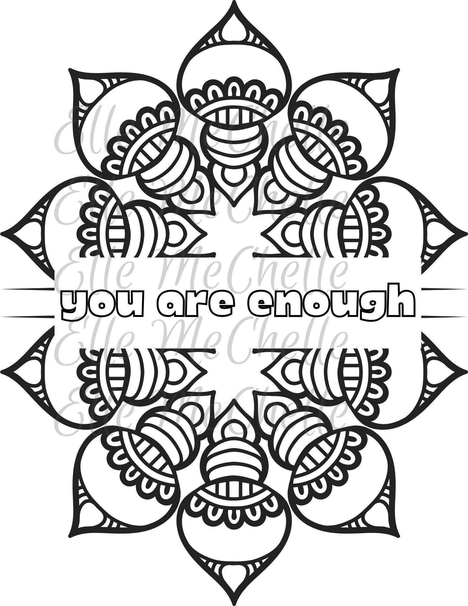 Positive Energy Coloring Sheets - Etsy