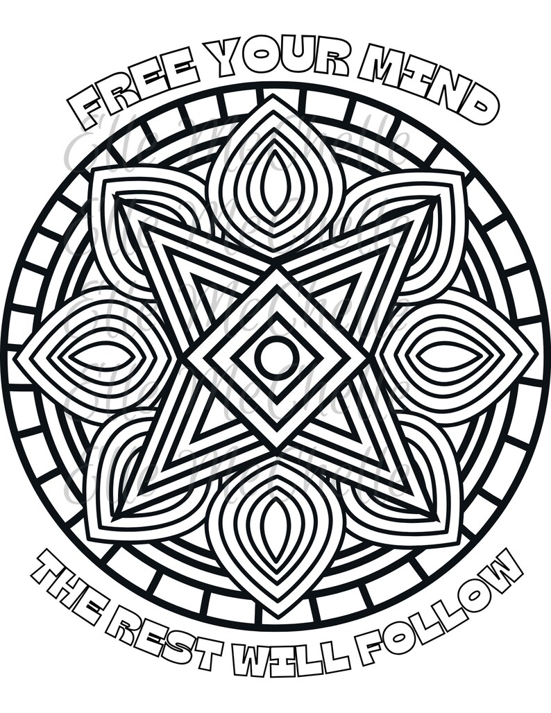 Positive Energy Coloring Sheets - Etsy