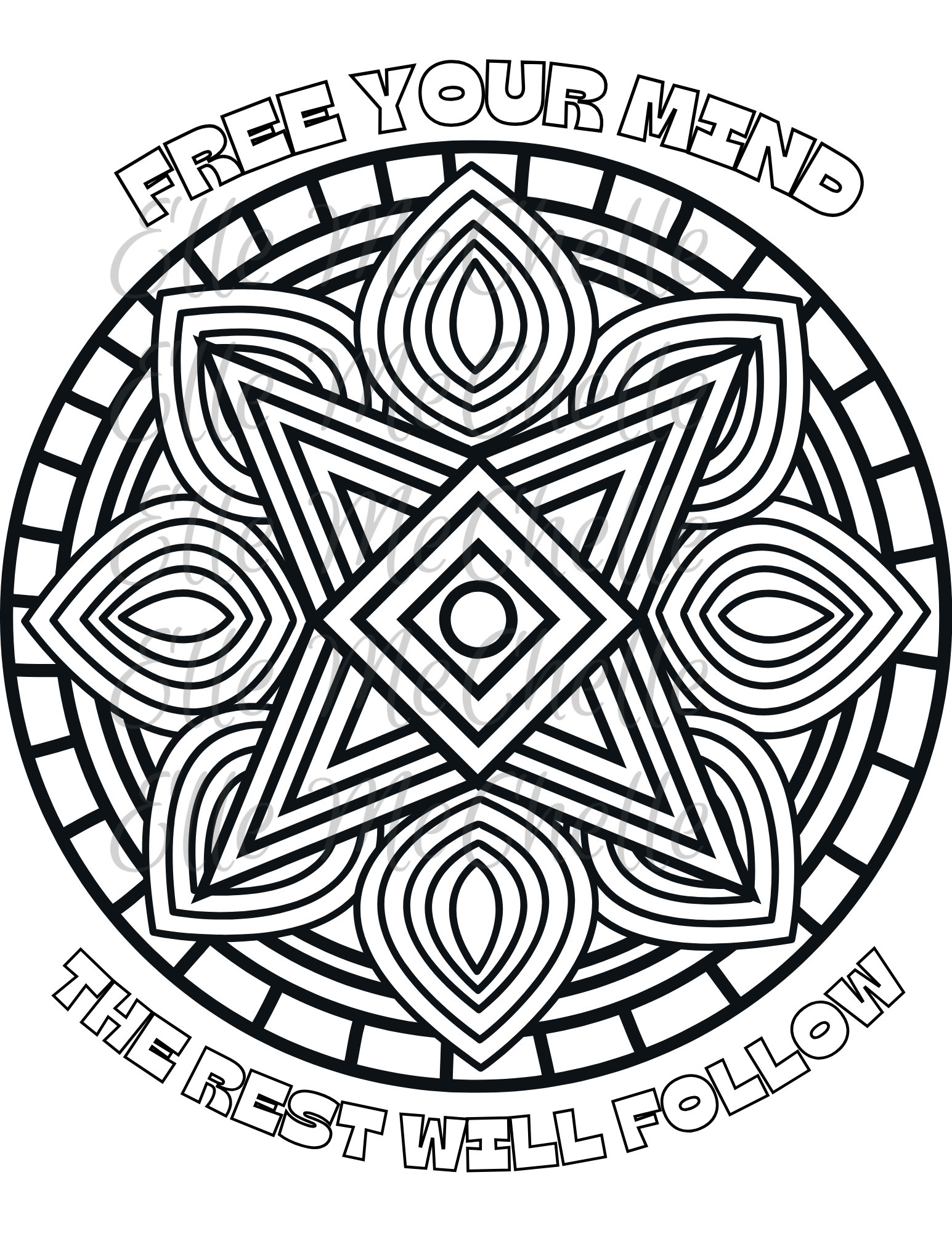 Positive Energy Coloring Sheets - Etsy