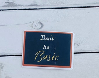 Don't Be Trash GYM Square Vinyl Stickers - Etsy