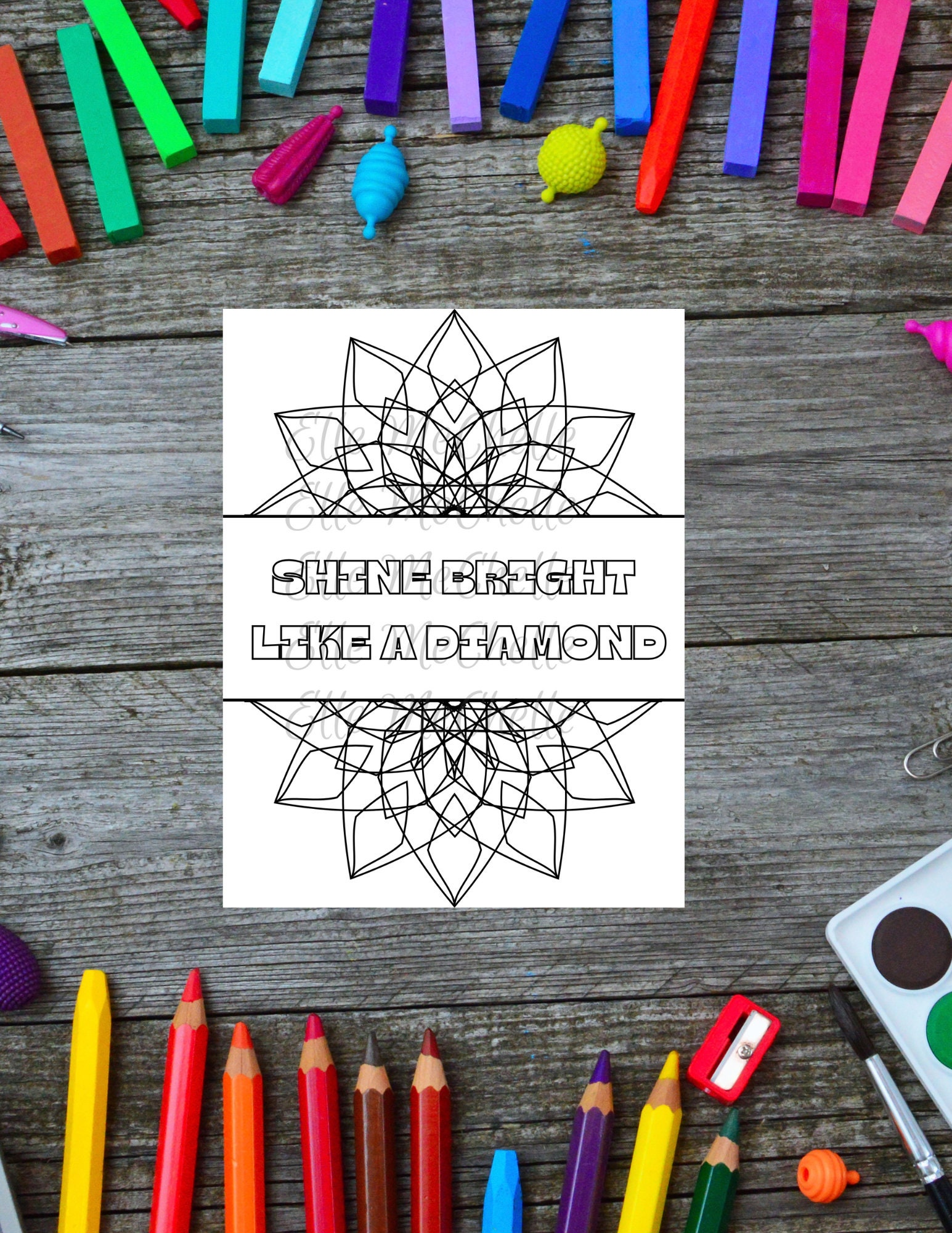 Positive Energy Coloring Sheets - Etsy