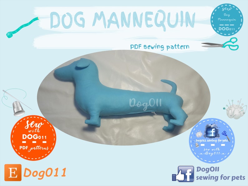 Dachshund Mannequin Sewing Pattern: Pet Clothes Display PDF Pattern - Etsy