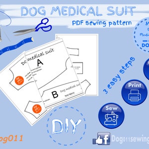 Dog Medical Suit Sewing Pattern: Cocker Spaniel Size PDF Pattern - Etsy