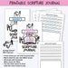 Printable Scripture Journal for Kids | Scripture Copywork, Bible Verse ...