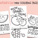 Mother's Day Mini Coloring Sheet - Etsy