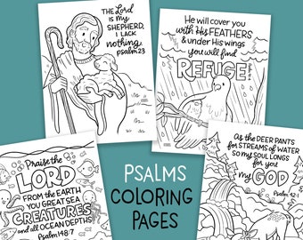 Bible Verse Coloring Pages for Kid Christian Safari Animal Coloring ...
